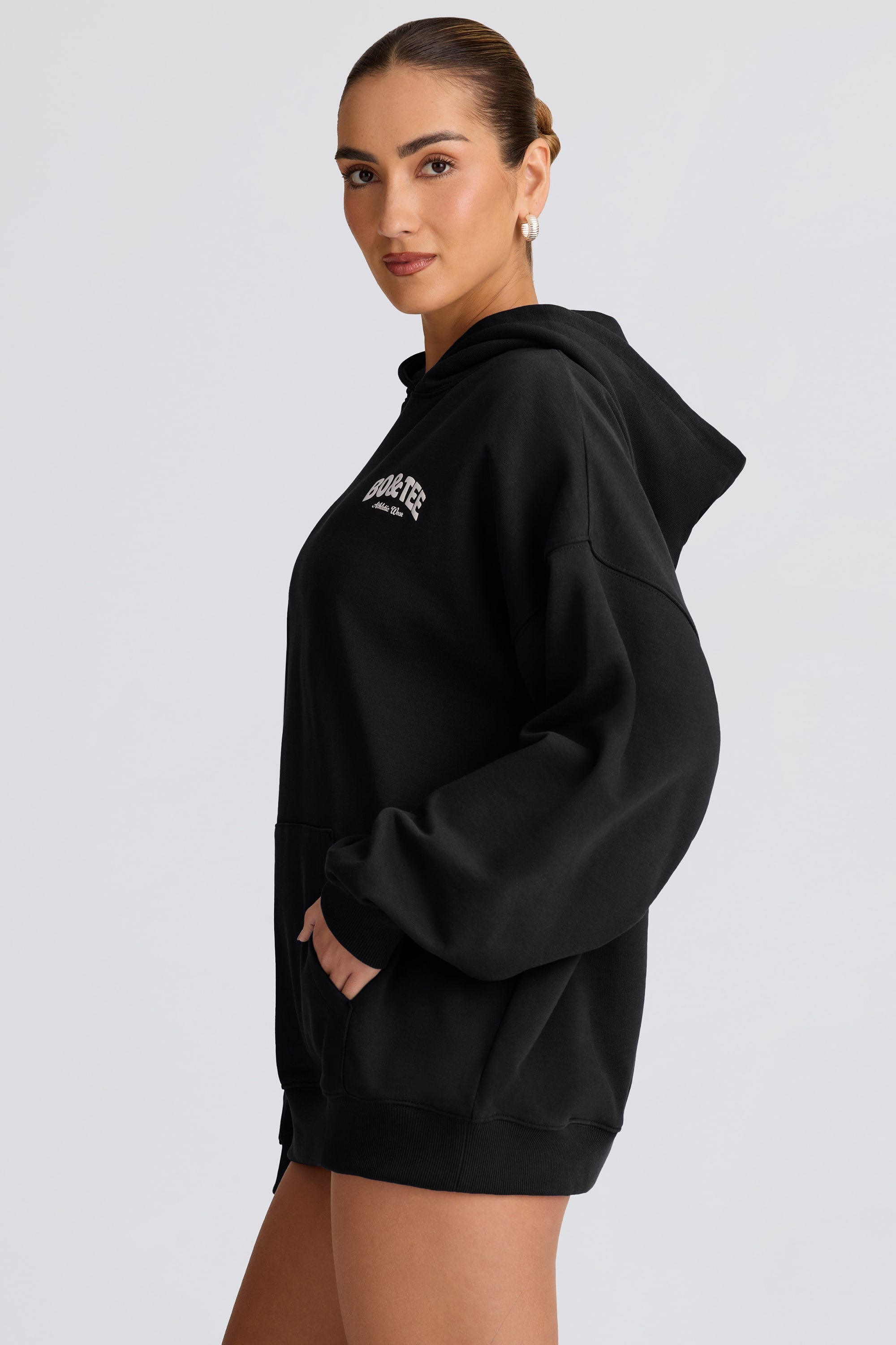 Oversized Hoodie in Black | Oh Polly
