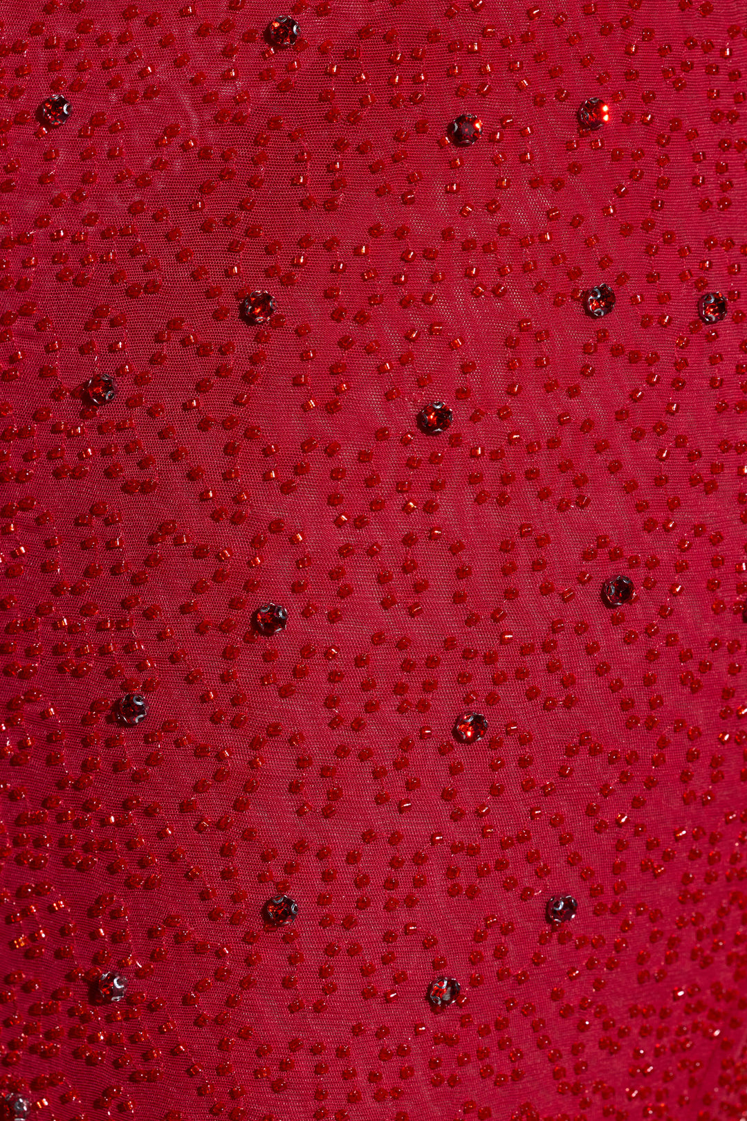 Colmar Embellished Plunge Neck Evening Gown in Red | Oh Polly